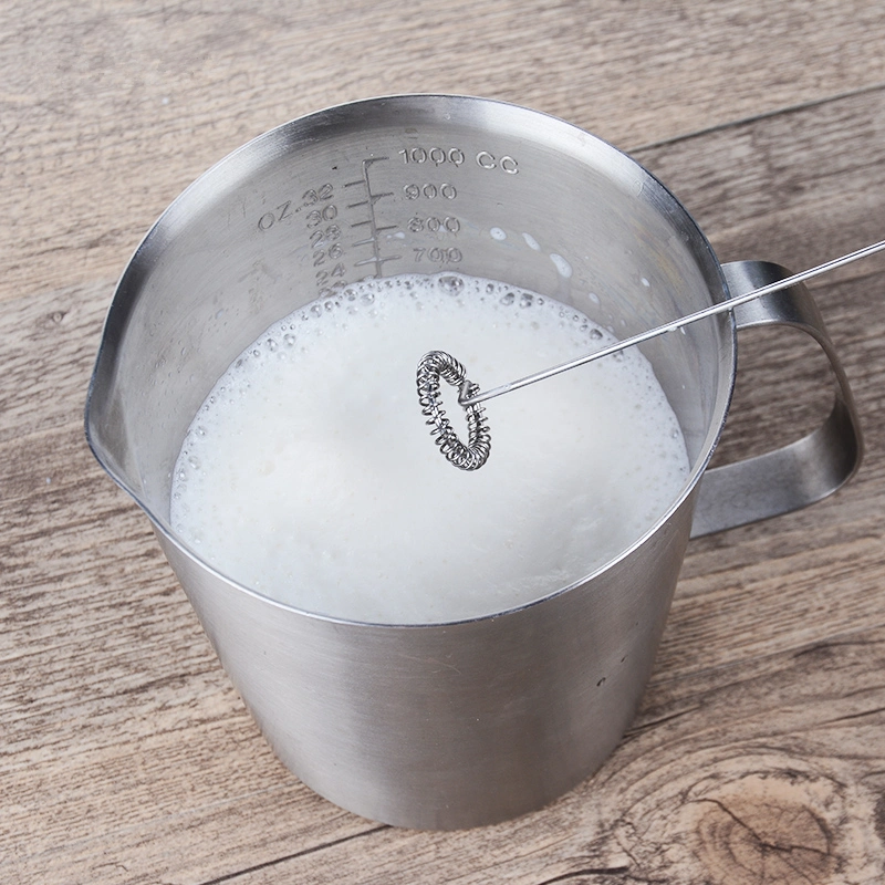 Electric Milk Frother Handheld Coffee Mixer Mini Whisk Battery Powered
