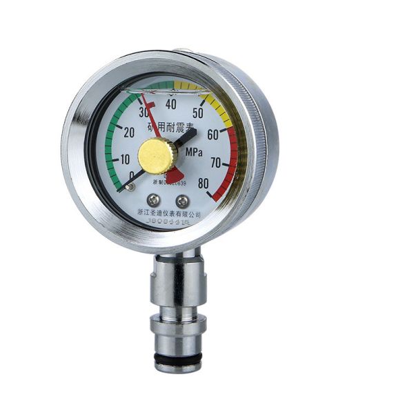 Quality KJ10 Female Joint 62.5mm Nominal Diameter Hydraulic Digital Pressure Gauge Manometer for sale
