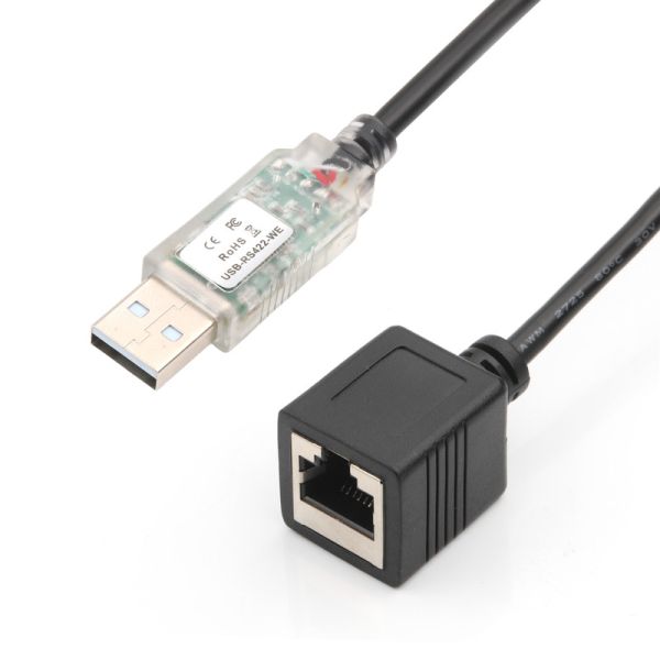 Quality Industrial Custom Cable Adapters USB-A RJ422 To RS232 Network Port Network Engineering Debug Cable for sale
