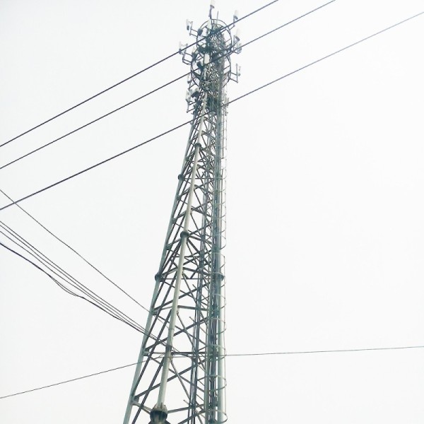 Quality Hot Dip Triangular Self Support Cell Tower Q355b Microwave Transmission for sale