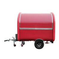 Quality 2024 Stainless Steel Mobile Coffee Food Car with Porch and Multiple Colors to for sale