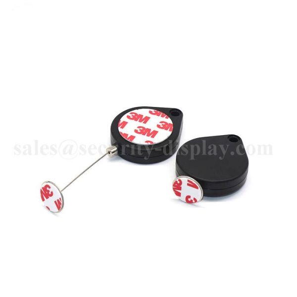 Quality CE 3M Sticker Anti Theft Retractable Pull Box With Extension Security Wire for sale