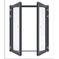 Quality Minimalist Design Waterproof Aluminum Alloy Casement Doors For Swing Opening for sale