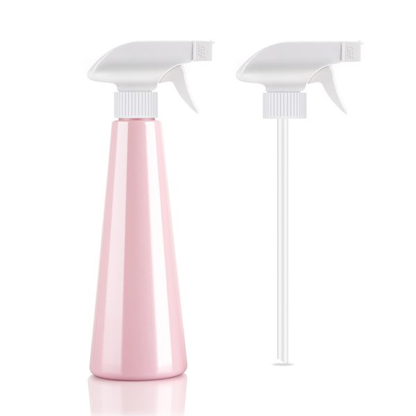 Quality 400ML Eco Friendly Spray Bottles , Pink Empty PET Plastic Bottles With Trigger for sale