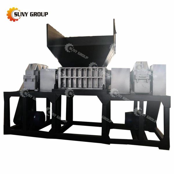 Quality Multifunctional Double Shaft Shredder for Plastic Wood Rubber Glass Metal for sale