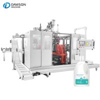 Quality Automatic Double Station Double Head Daily Chemical Laundry Detergent Clearner Bottle Extrusion Blow Molding Machines for sale