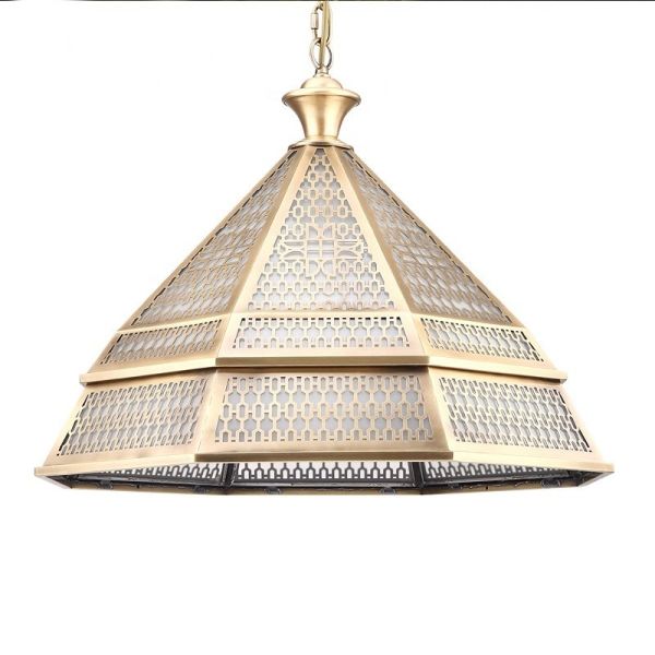 Quality Middle LED Vintage Copper Ceiling Light For Luxury Decorative Lighting for sale