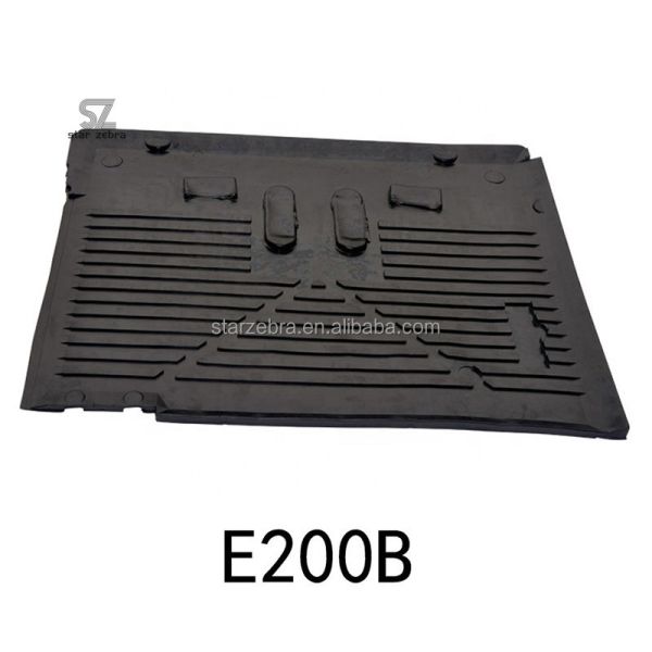Quality Black Rubber Excavator Cab Foot Mat E200B E320 E320B E320C E320D Cabin Floor Mat for sale