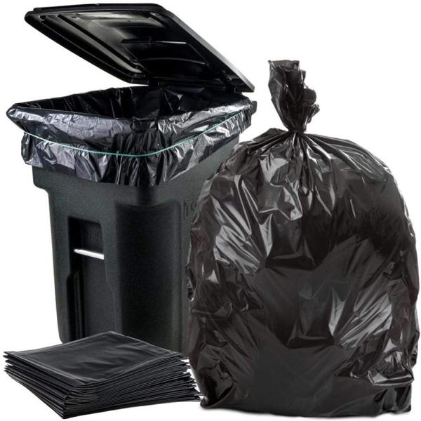 Quality Large Portable HDPE Plastic Bin Liner Trash Bags Made from Recycled Materials for sale