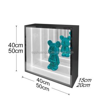 Quality Eye-Catching High Brightness LED Light Glass Display Case for Wine and Beer for sale