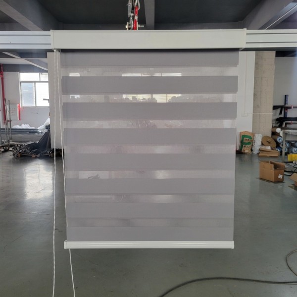 Quality Stepless Light & Privacy Control bedroom windowsiles office double velvet zebra for sale
