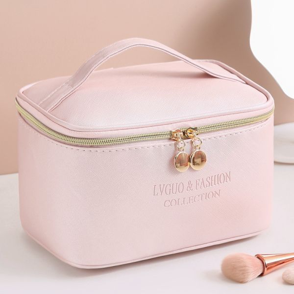 Quality ODM PU Leather Cosmetic Travel Bag with Multispandex Lining for sale