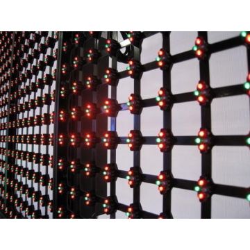 Quality Energy Saving Transparent Led Display , P20 LED Curtain Display Easy To Install for sale
