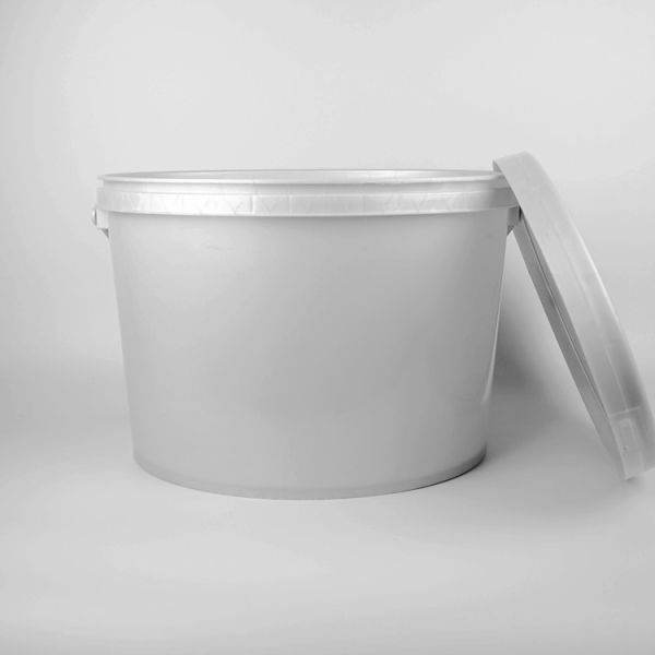 Quality 20L 5 Gallon Black Oval Plastic Pail with Leakproof Lid for Lubricant for sale