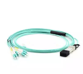 Quality MTP MPO Fiber Optical Patch Cable 8 Fiber Multimode Fiber Optic Core for sale