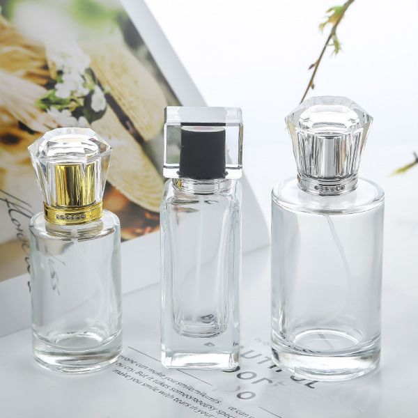 Quality Crimp Pump Transparent Perfume Bottle for sale