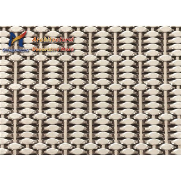 Quality 7.8mm Architectural Woven Metal Mesh Pattern Stainless Steel 316 for sale