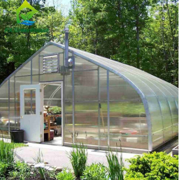 Quality Snow Load 0.3KN/M2 Double Layer Poly Greenhouse Clear Rectangular Column for sale
