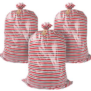 Quality OEM ODM LDPE Christmas Santa Sacks For Gift Wrapping for sale