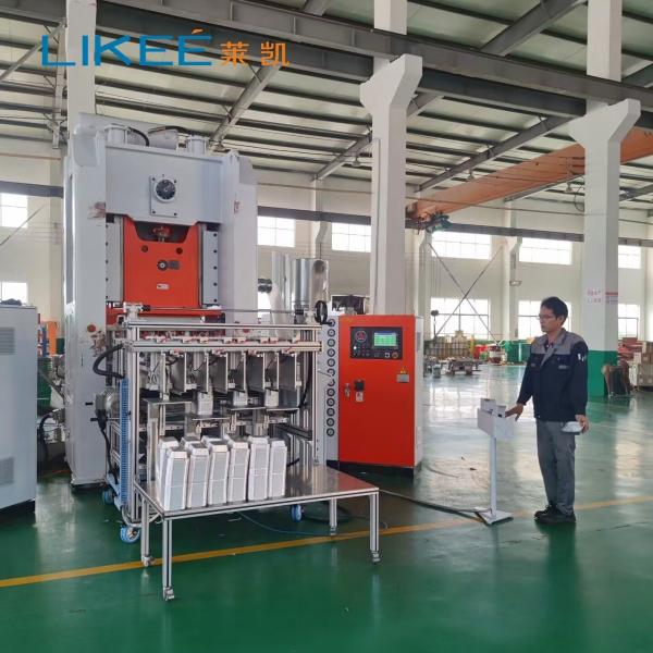 Quality Japanese Mitsubishi PLC Controlled Automatic Aluminum Foil Container Machine for sale