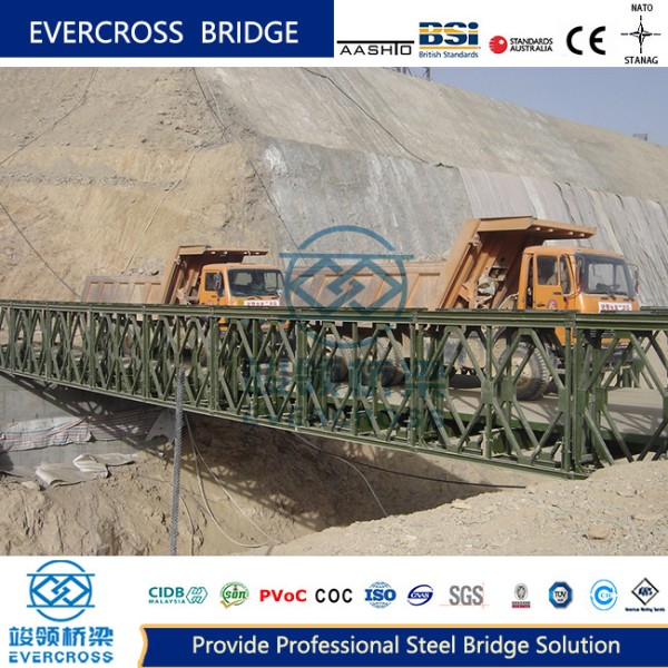 Quality Single Lane Steel Frame Bridge for sale