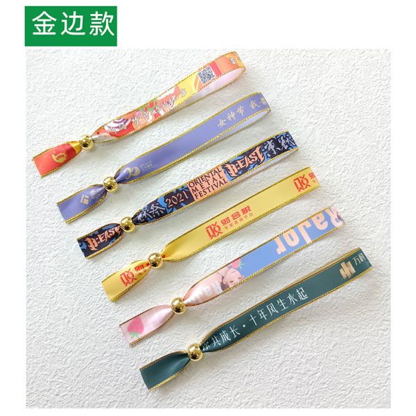 Quality Environmental Protection RFID Wristbands Customized Satin Fabric for Event for sale