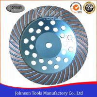 Quality 7" Turbo Cup Wheel Diamond Grinding Disc For Concrete And Stone Grinding for sale