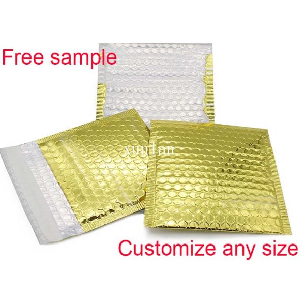 Quality Self Adhesive Tape Padded Shipping Metallic Bubble Mailing Envelopes Custome for sale