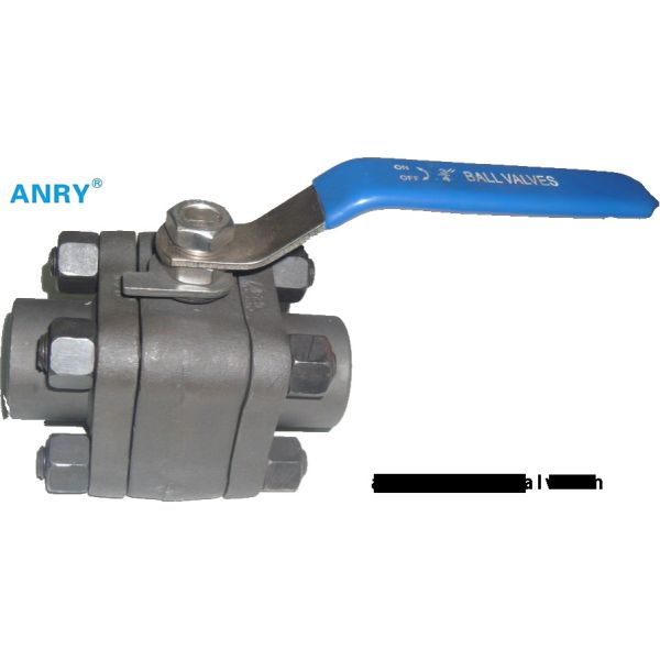 Quality NPT BSP Welding BW  Ball Valve Three Pieces Forged Steel F304 F316 Female for sale