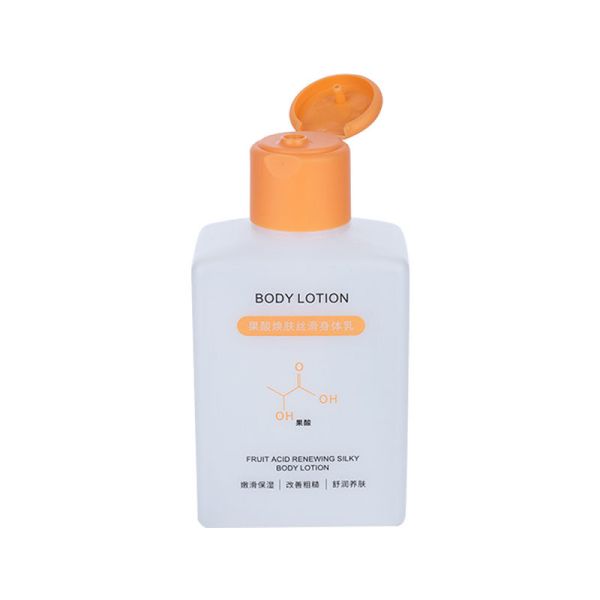 Quality 150ml white smooth bottle with orange cap for Shampoo Lotion Btttle for sale