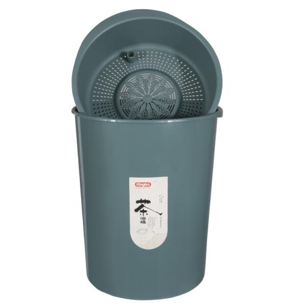 Quality Indoor Office Drawing Room Round Waste Segregation Plastic Dustbin for sale