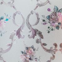 China Gardenia Textured Stained Glass Window Film PVC Waterproof Window Film factory