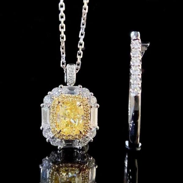 Quality Initial Payment 18K Lab Diamonds Ring and Yellow Diamond Dual Purpose Ring and for sale