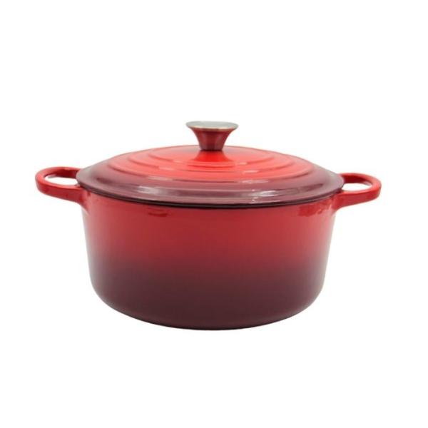Quality Purple Enamel Coated Cast Iron Casserole With Lid No seasoning for sale