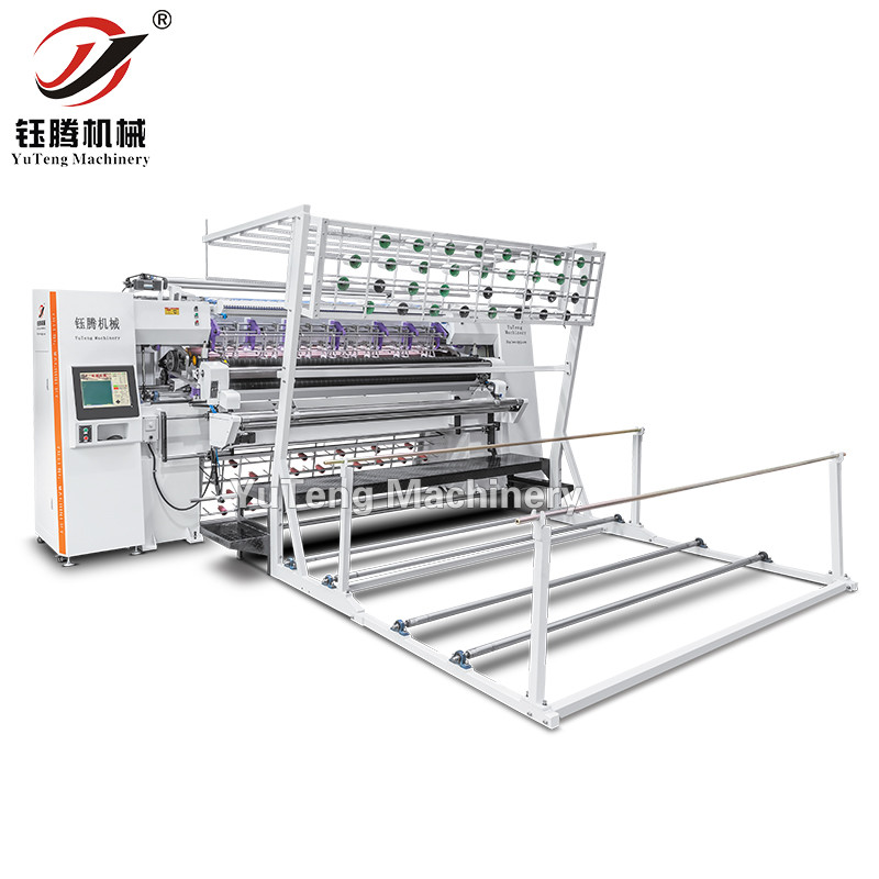 High-speed computerized shuttle quilting machine