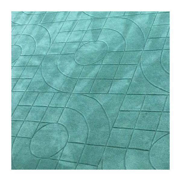 Quality Handmade Turkish Silk Marine Carpet with Customized Trellis Pattern and Craftsmanship for sale