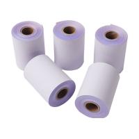 Quality 70gsm ATM 120um 80x80x12mm Pink Thermal Receipt Paper Rolls for sale