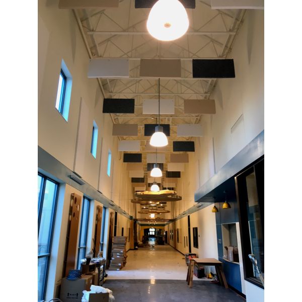 Quality 2'x4'x1'' Ceiling Tile Wood Wool Cement Acoustic Baffles Soundproofing Board for sale