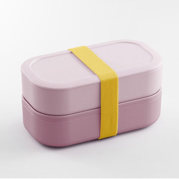 Quality Lightweight and Spacious 363g Reusable Double Layer Bento Box with Cutlery for sale