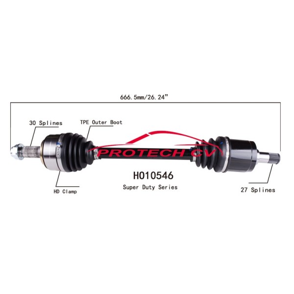 Quality 2007-2014 Honda CRV Front Drive Axle Assembly HO10546 Cold Forging Grinding Process for sale
