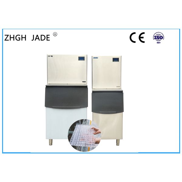 Quality Stainless Steel Shell Automatic Ice Machine Large Capacity 315Kg / 24H Output for Tea Shop for sale