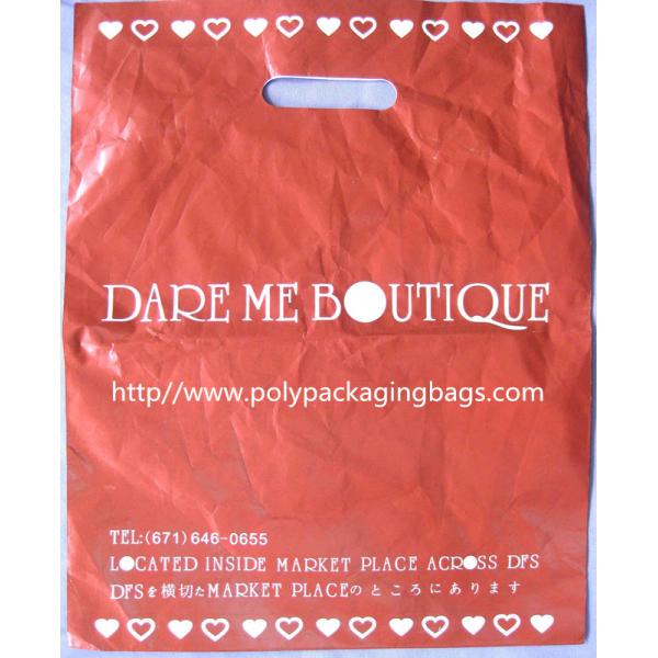 Quality HDPE Plastic Die Cut Handle Bags for sale