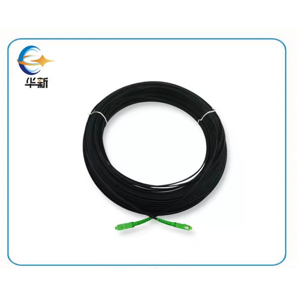 Quality Indoor Outdoor Preconnectorized Drop Cable 1 2 4 Core Single Mode G657A Simplex Duplex SC/UPC SC/APC for sale