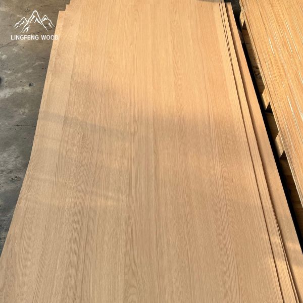 Quality White Oak Veneer Crown Cut and Quarter Cut Mixed Jointed Panel | Real Wood Veneer Sheet for sale