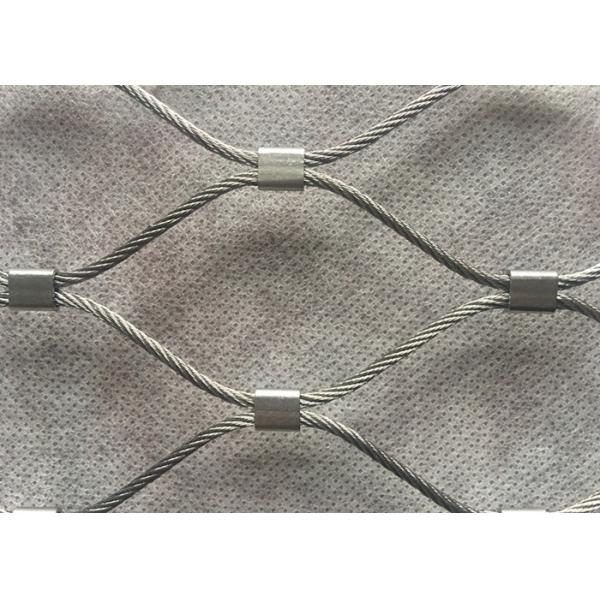 Quality Stainless Steel Wire Rope Mesh Safety Net 7x19 Ferruled Style for sale