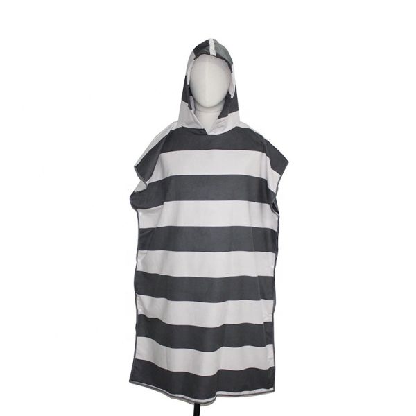 Quality Custom Logo Swimming Poncho Adults Towelling Beach Changing Robe for sale