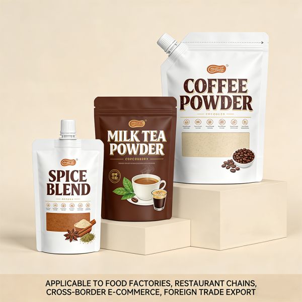 Quality Moisture Odor Proof Biodegradable High Barrier Stand Up Pouch for Food Powder Packaging with Custom Logo Print for sale
