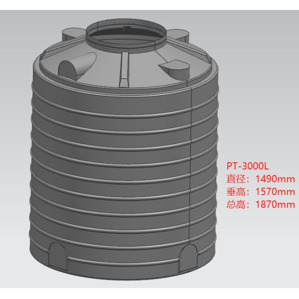Quality Three Thousand Liters Roto Moulding Water Tank Aging Resistance for sale
