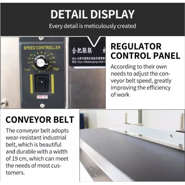 Quality 1.5m Length SS Body Material Conveyor Belt Table for Semi-automatic Production for sale