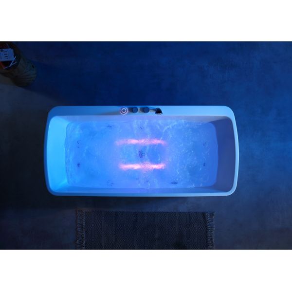 Quality Massage Bathtub With One Piece Led Bottom Light for sale